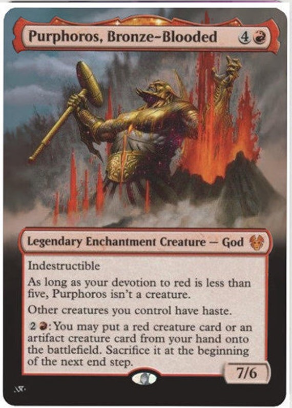 Mtg altered art card Klothys God of Destiny | Etsy