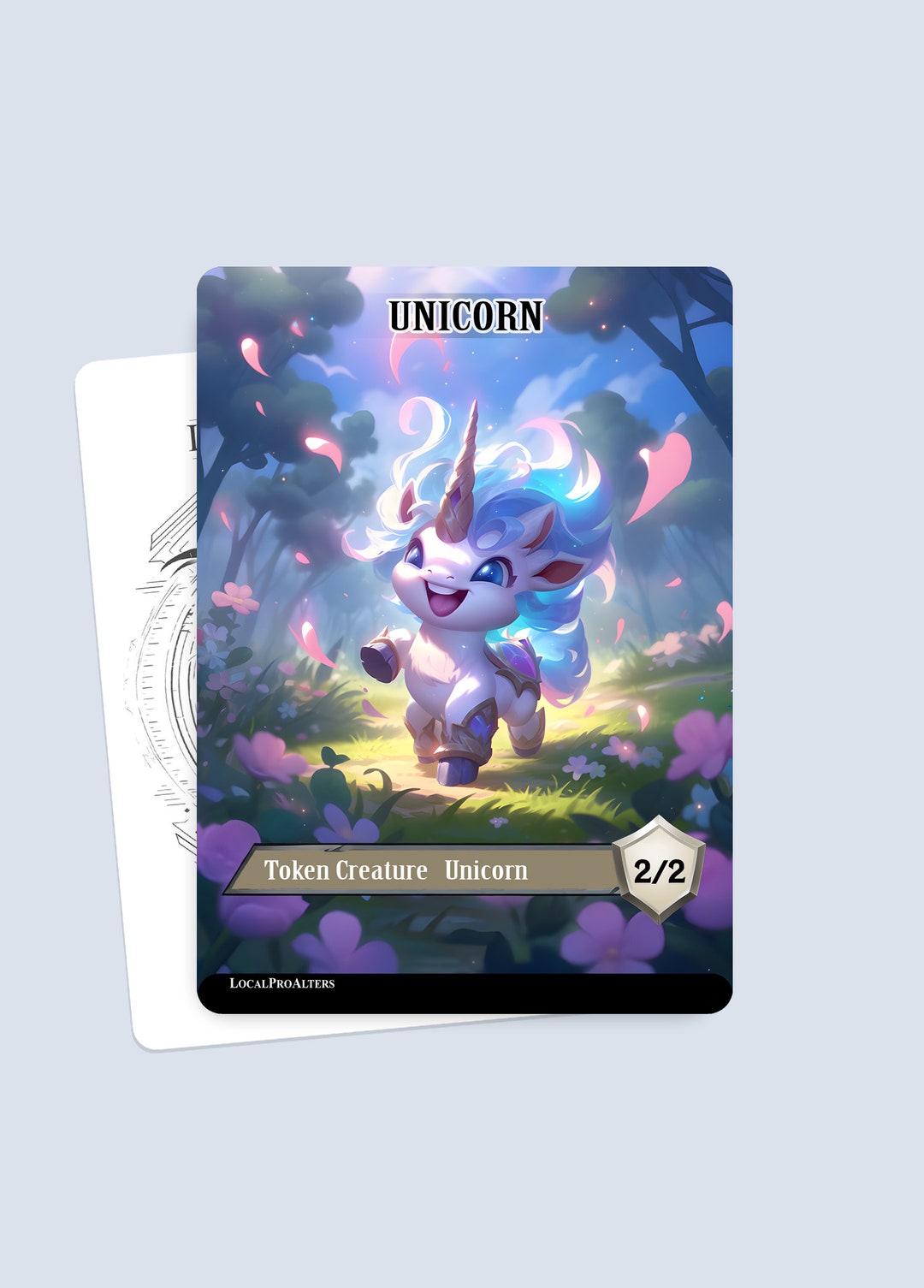 Unicorn Token #1 - Magic Custom Tokens for MTG - Etsy