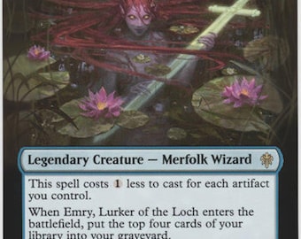 1x Foil Altered Art Emry Lurker of the Loch MTG non-foil - Etsy