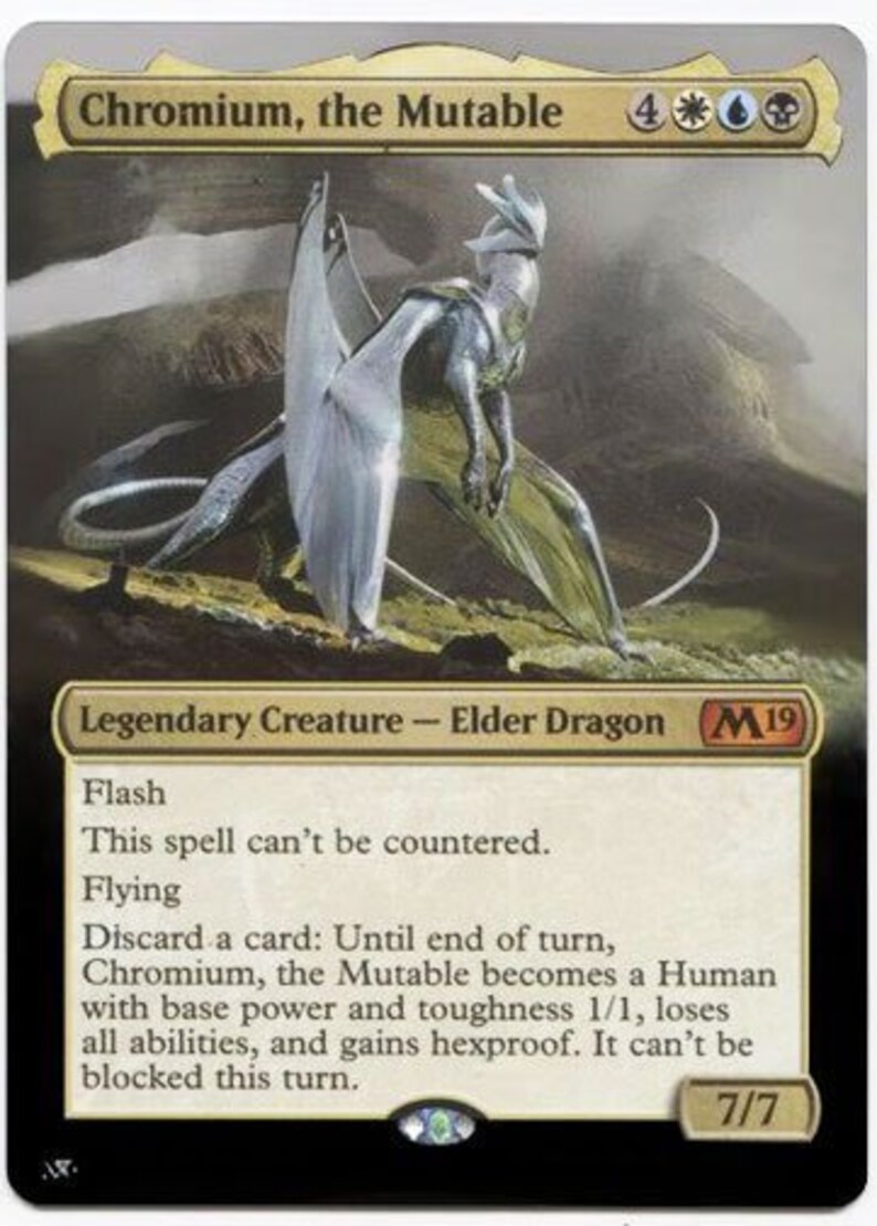 Mtg Altered Art Card-chromium the Mutable - Etsy