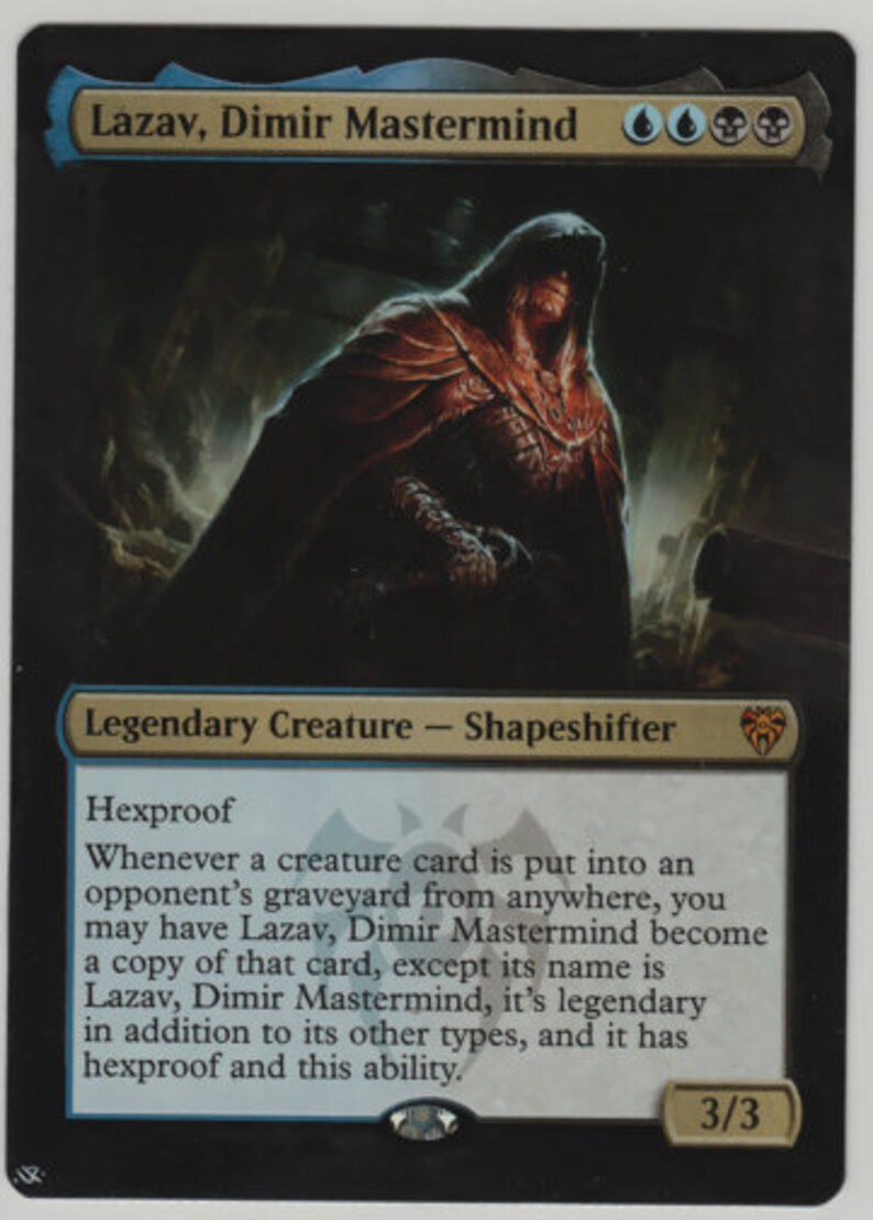 Mtg Altered Art Card Lazav Dimir Mastermind - Etsy