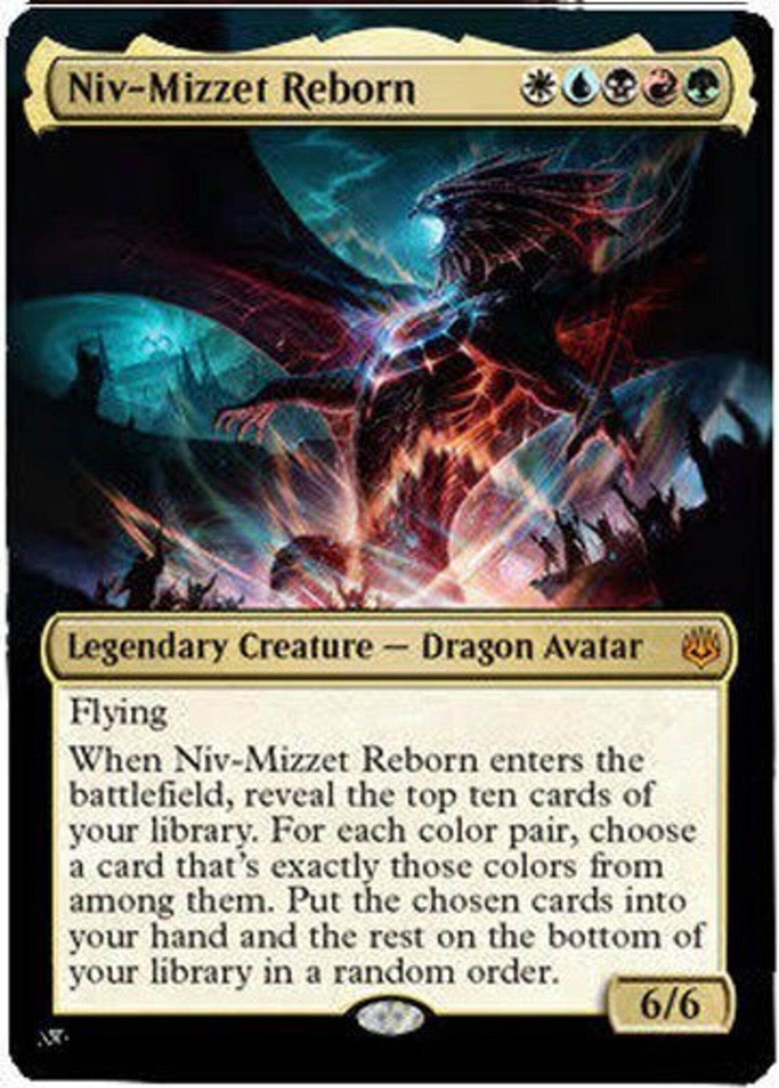 Mtg Altered Art Card Niv-mizzet Reborn - Etsy