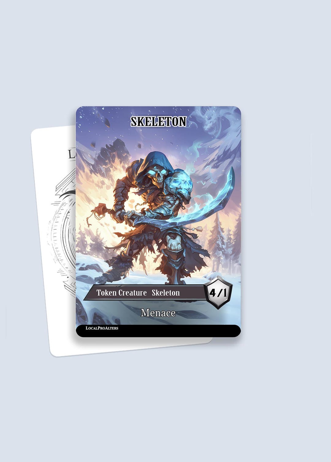 Skeleton Token #1 - Magic Custom Tokens for MTG - Etsy