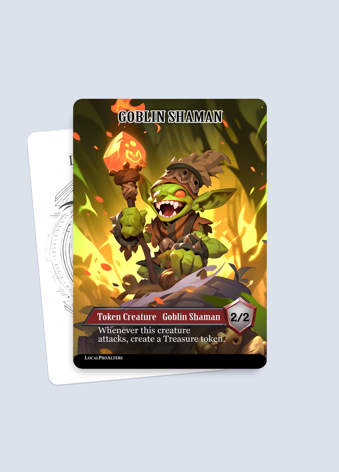 Goblin Shaman Token #1 - Magic Custom Tokens for MTG - Etsy