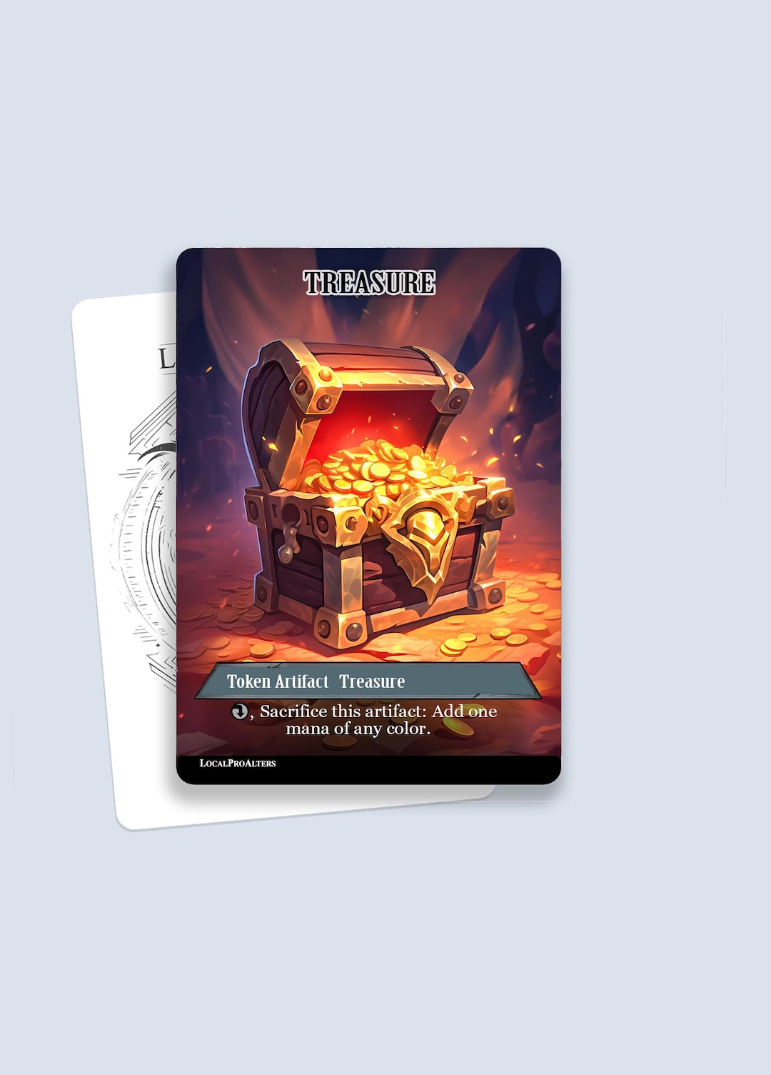 Treasure Token 4 Magic Custom Tokens for MTG - Etsy