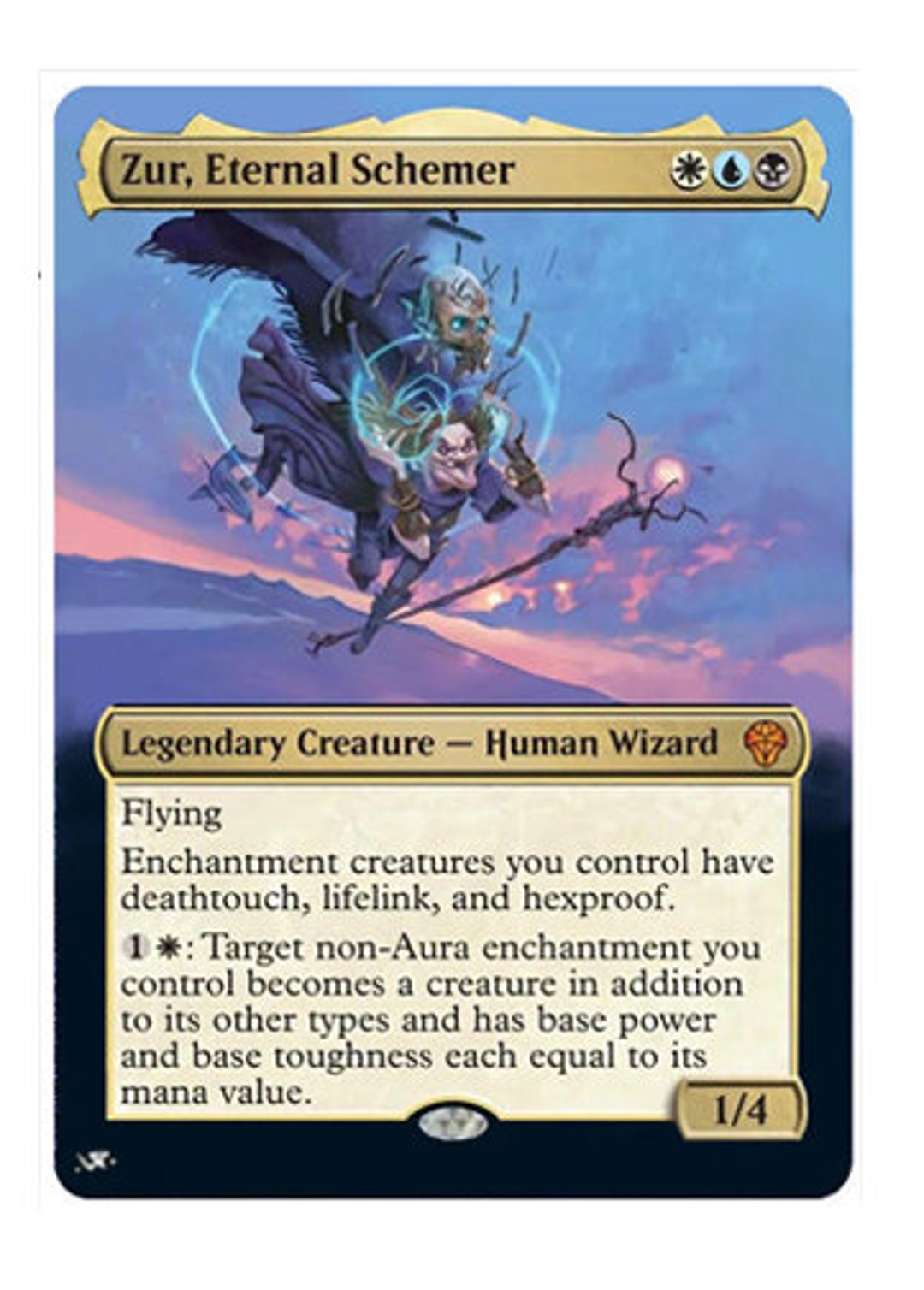 Mtg Altered Art Card Zur, Eternal Schemer - Etsy