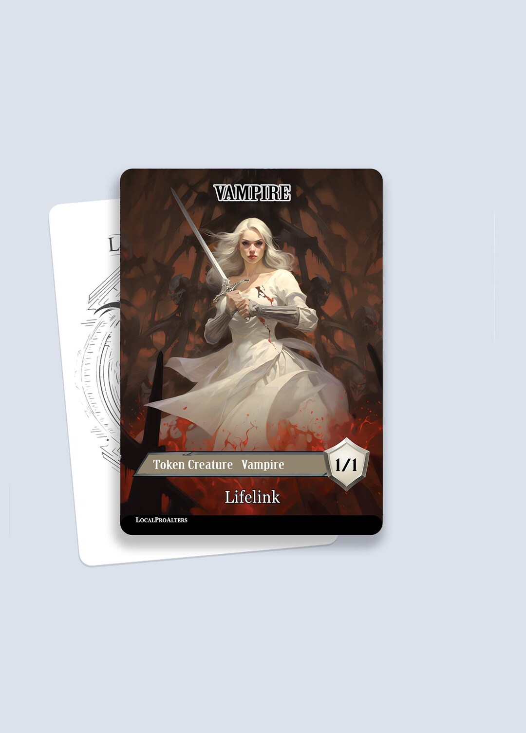 Vampire Token #6 - Magic Custom Tokens for MTG - Etsy