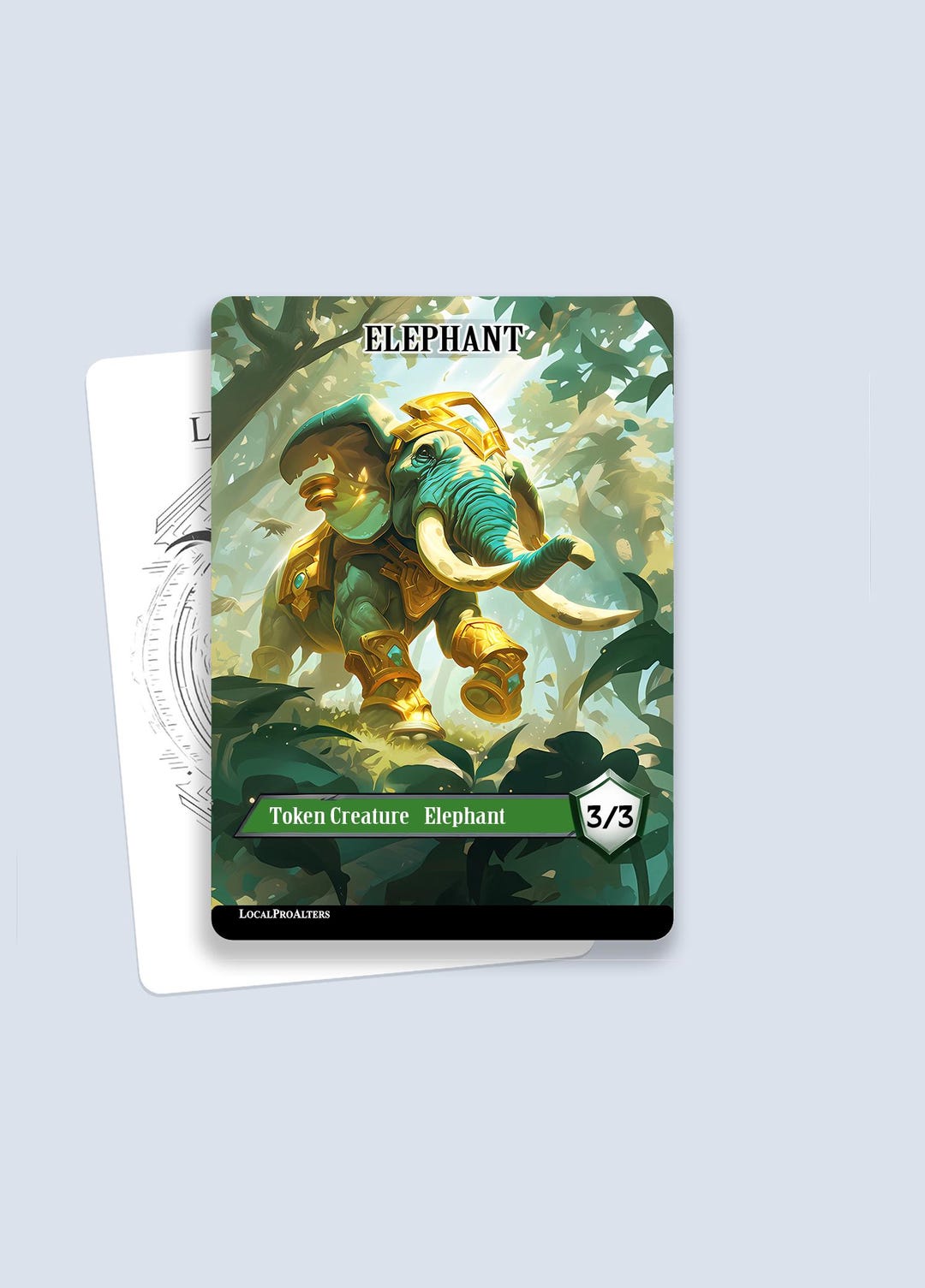 Elephant Token #2 - Magic Custom Tokens for MTG - Etsy