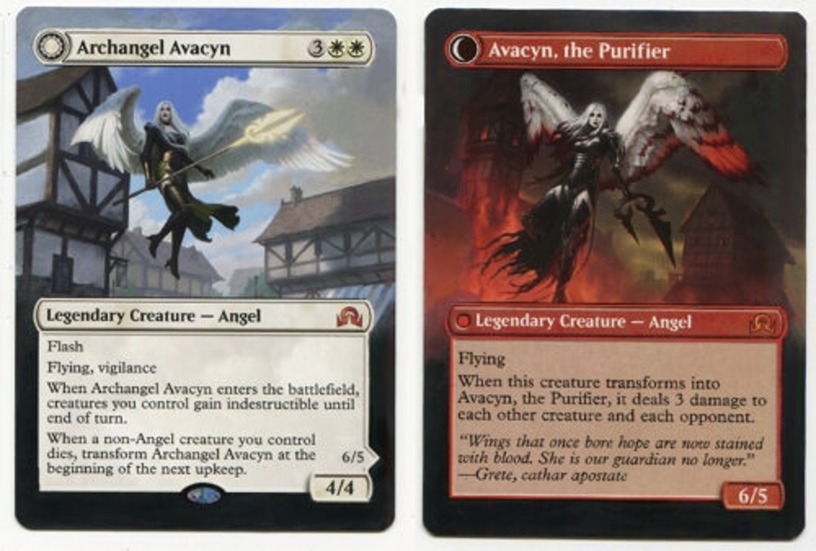 Mtg Altered Art Card-archangel Avacyn / Avacyn, the Purifier - Etsy