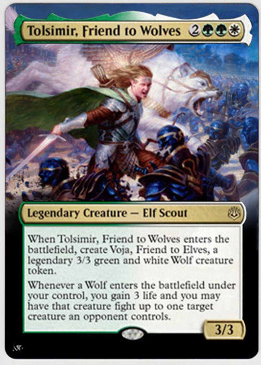 Mtg Altered Art Card Tolsimir, Friend to Wolves - Etsy