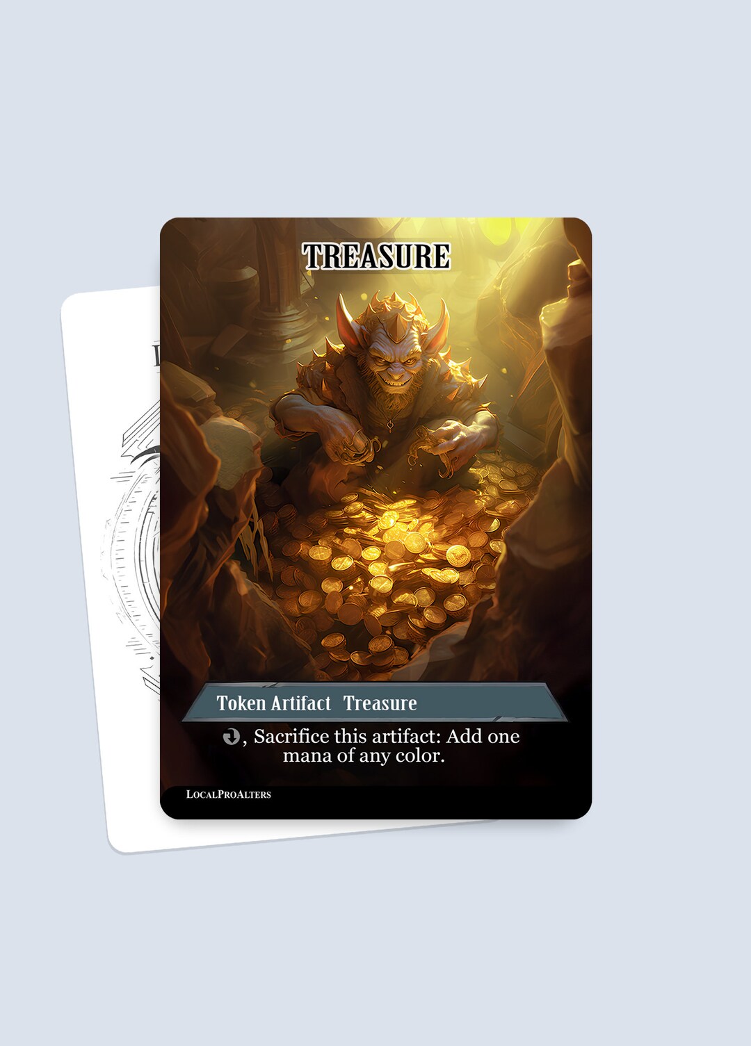 Treasure Token #2 - Magic Custom Tokens for MTG - Etsy