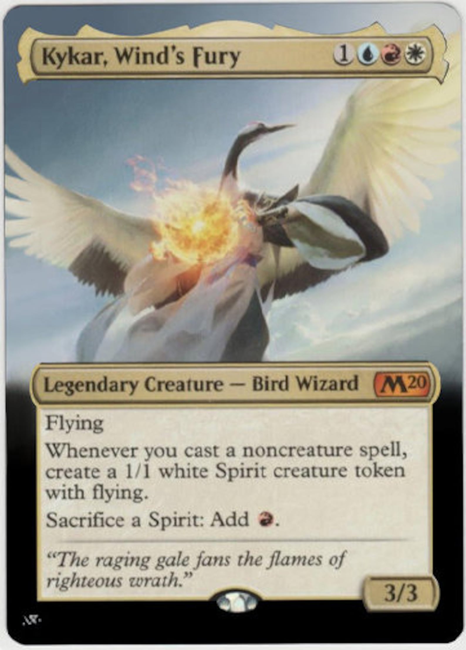 Mtg Altered Art Card Kykar Wind's Fury - Etsy