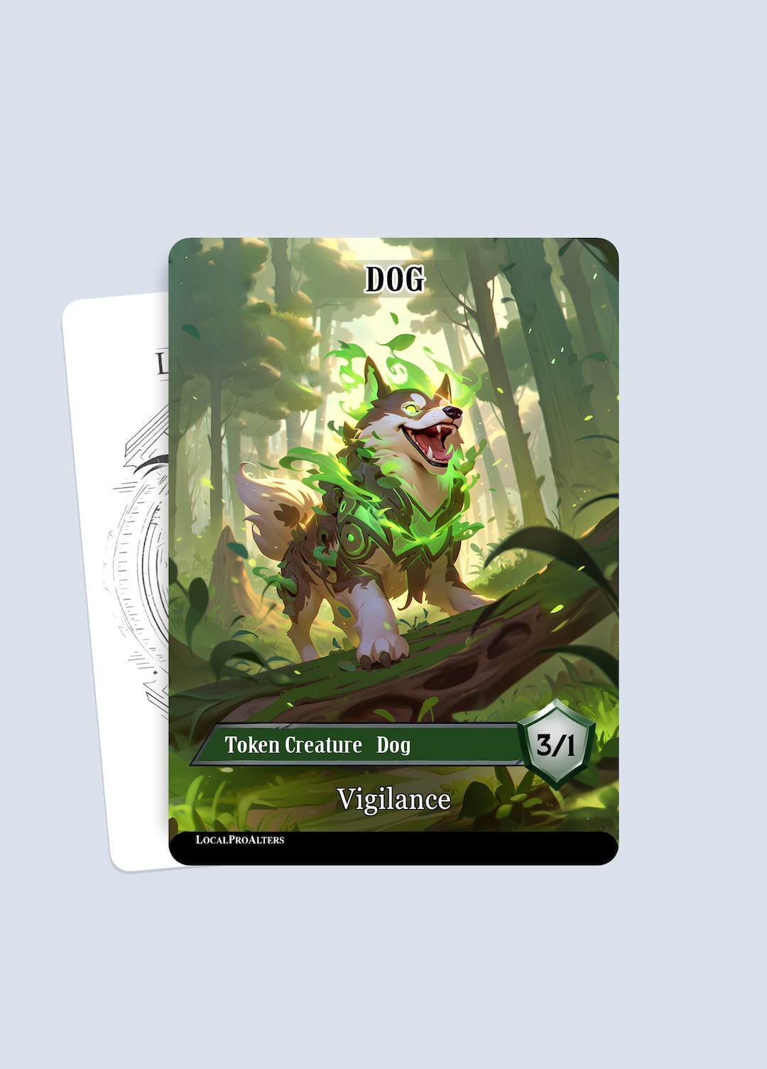 Dog Token #3 - Magic Custom Tokens for MTG - Etsy