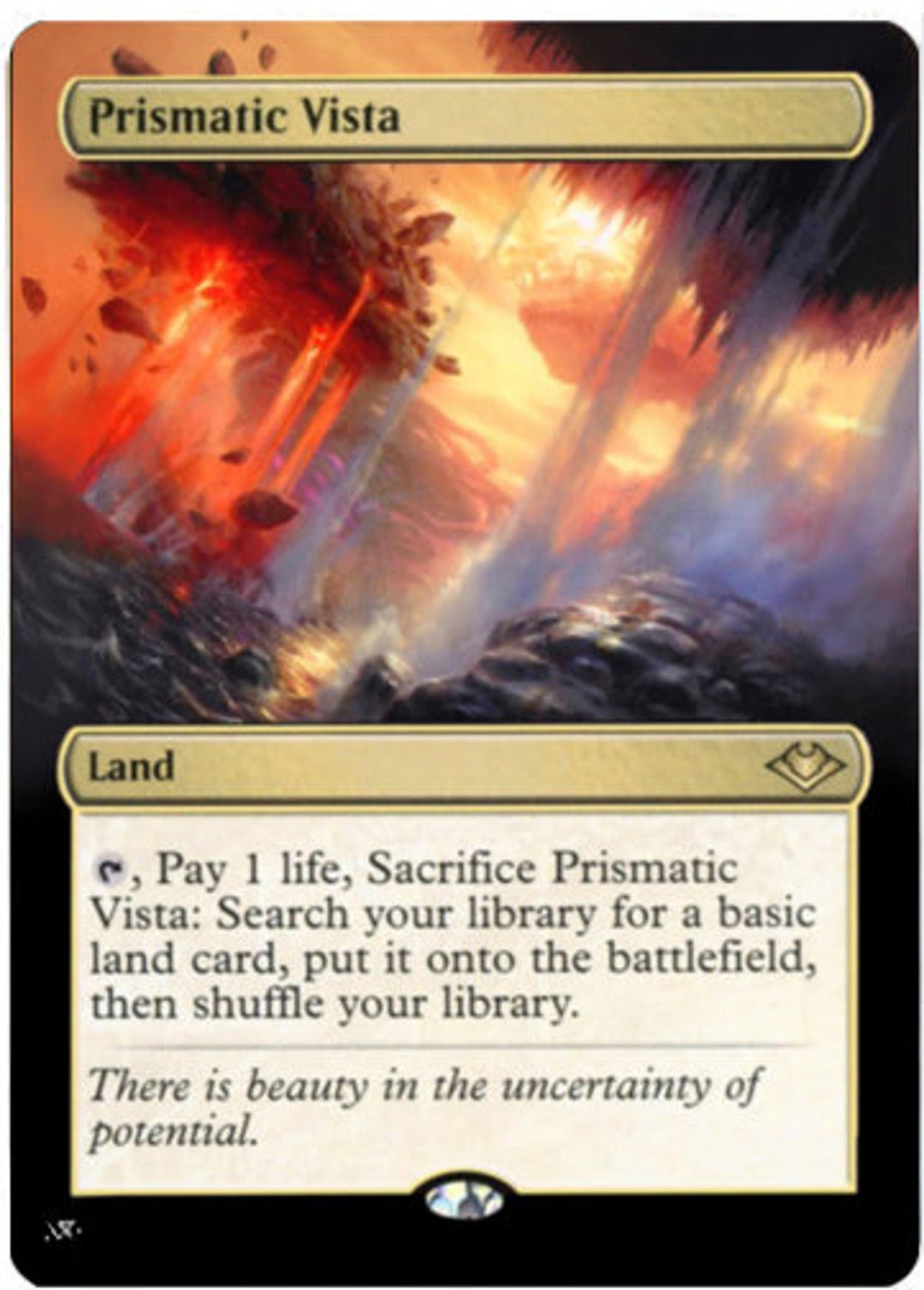 Mtg Altered Art Card-prismatic Vista - Etsy