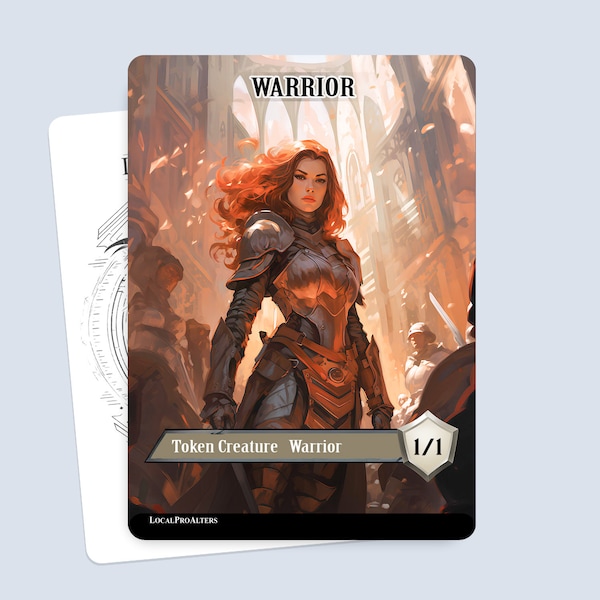1/1 Warrior Token - Etsy