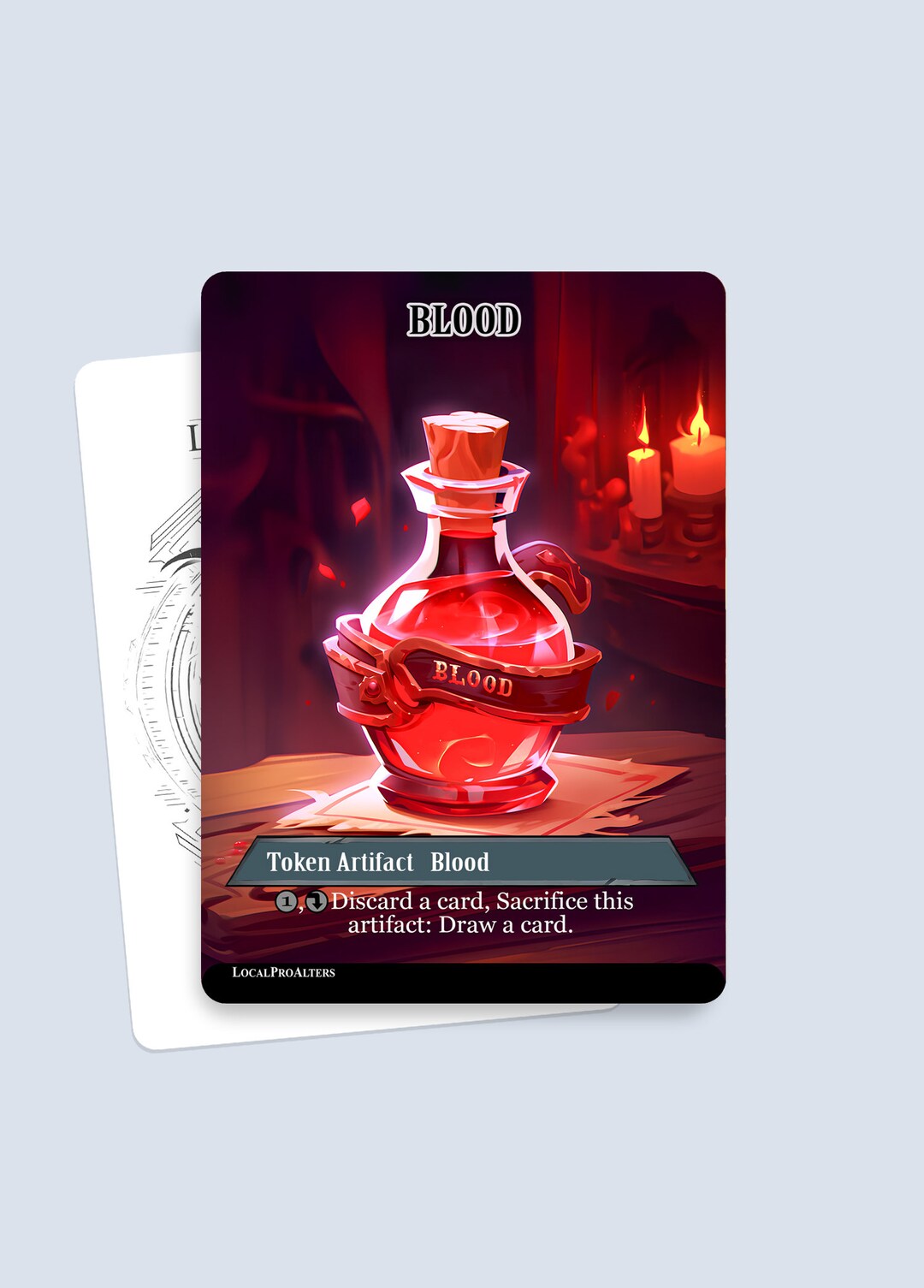 Blood Token #1 - Magic Custom Tokens for MTG - Etsy