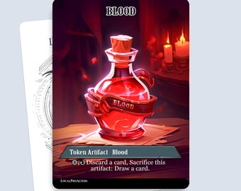 Mtg Blood Token Alternative Art // Choose the Art! - for EDH, Commander, Cube Draft and Casual ...