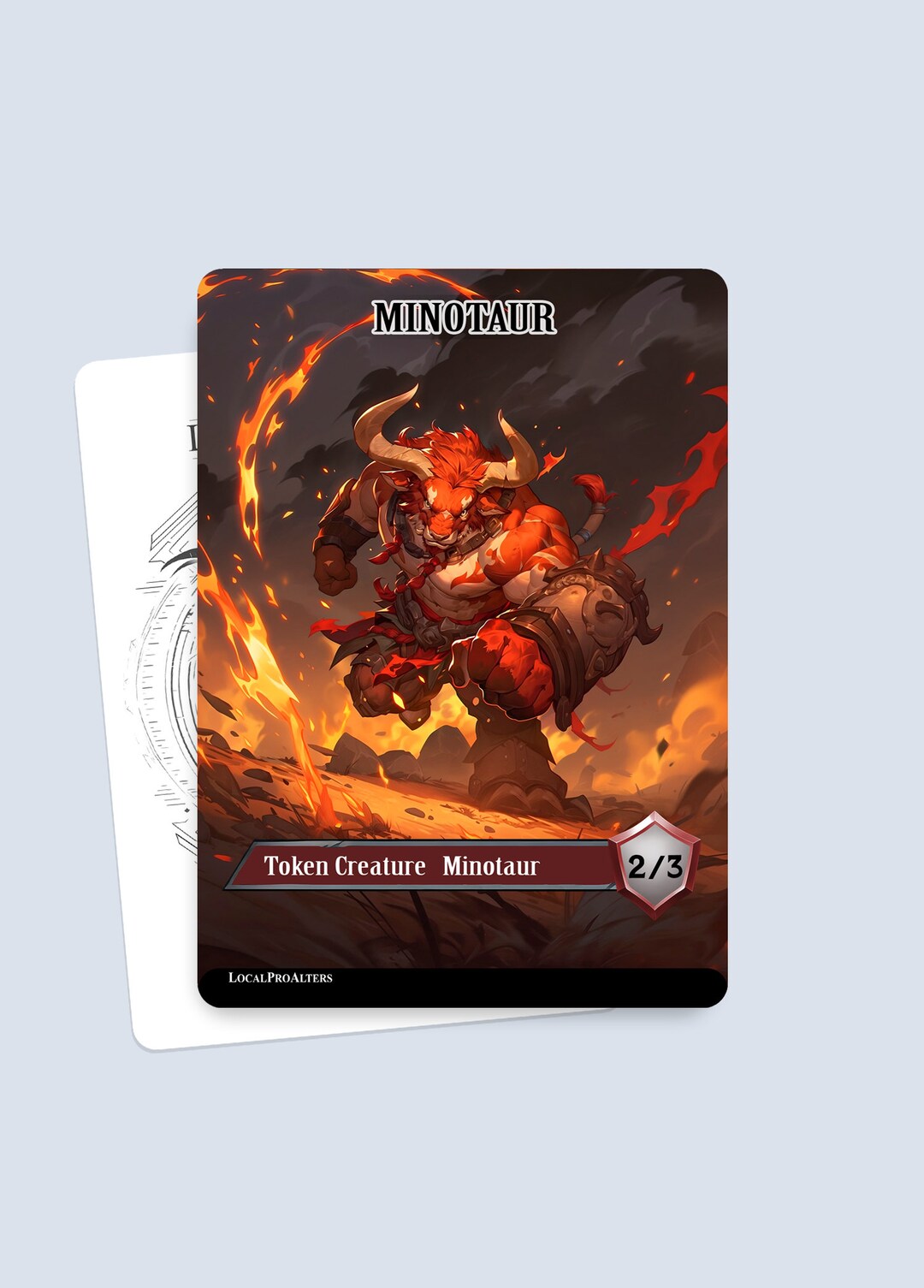 Minotaur Token 2 Magic Custom Tokens - Etsy