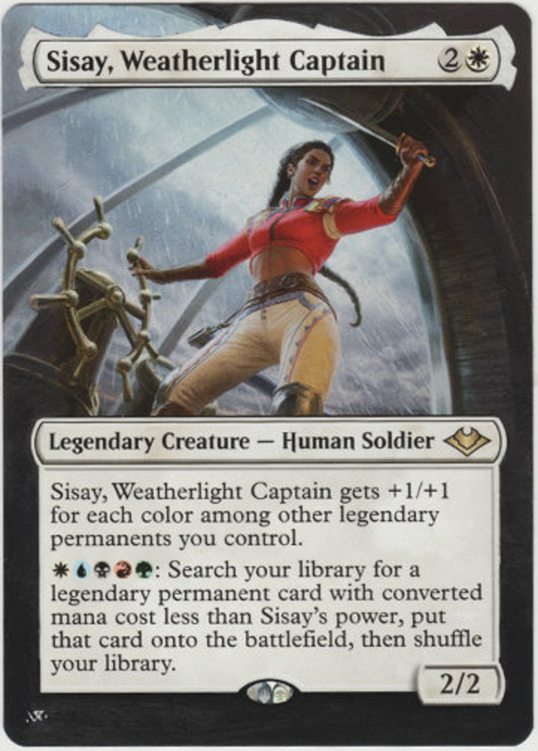Mtg Altered Art Card-sisay, Weatherlight Captain - Etsy