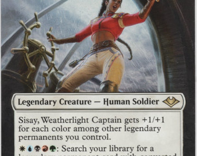Mtg Altered Art Card-sisay, Weatherlight Captain - Etsy