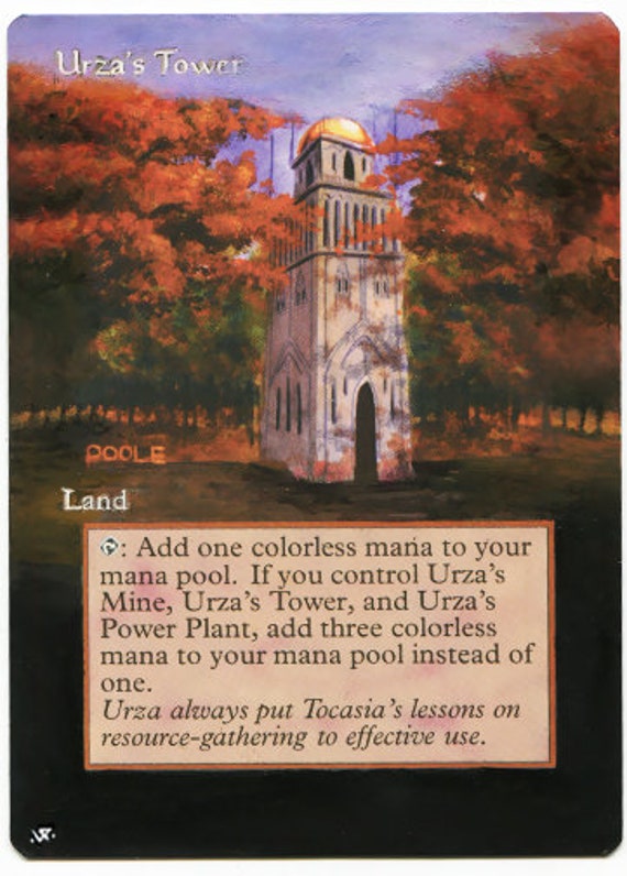 Mtg altered art card-Urza's Tower Version 1 | Etsy