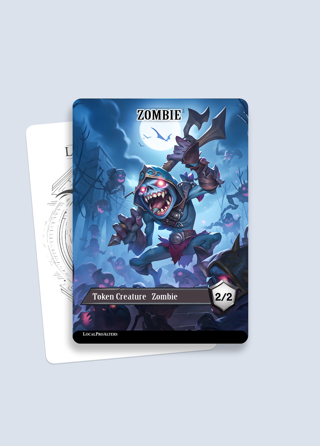 Zombie Token #1 - Magic Custom Tokens for MTG - Etsy