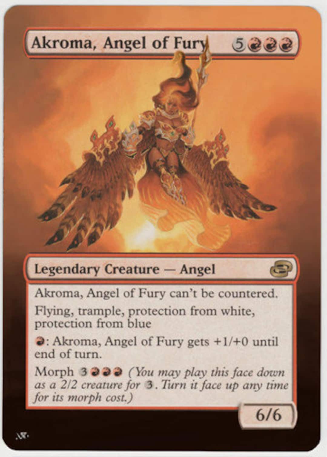 Mtg Altered Art Card Akroma, Angel of Fury - Etsy