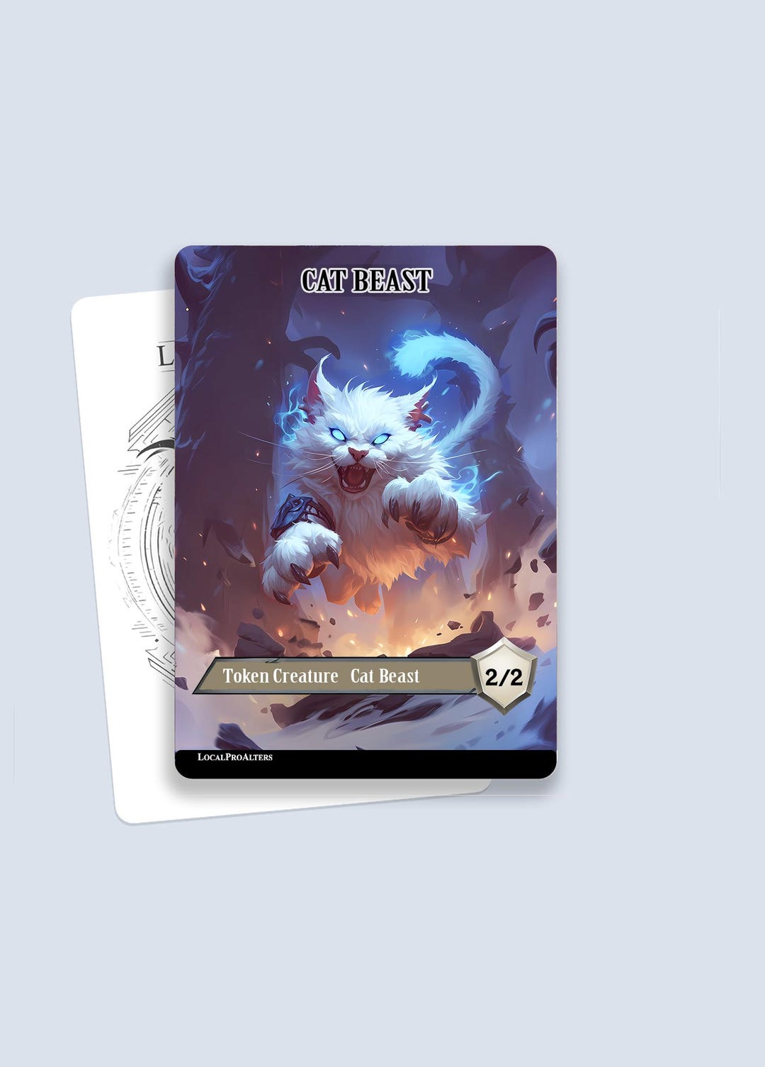 Cat Beast Token #1 - Magic Custom Tokens for MTG - Etsy