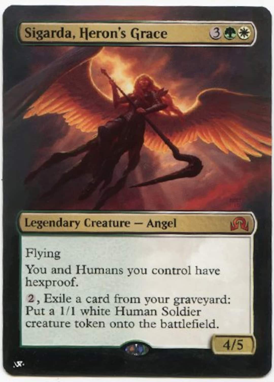 Mtg Altered Art Card-sigarda, Heron's Grace - Etsy