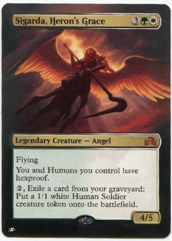 Mtg altered art card-Sigarda Heron's Grace | Etsy
