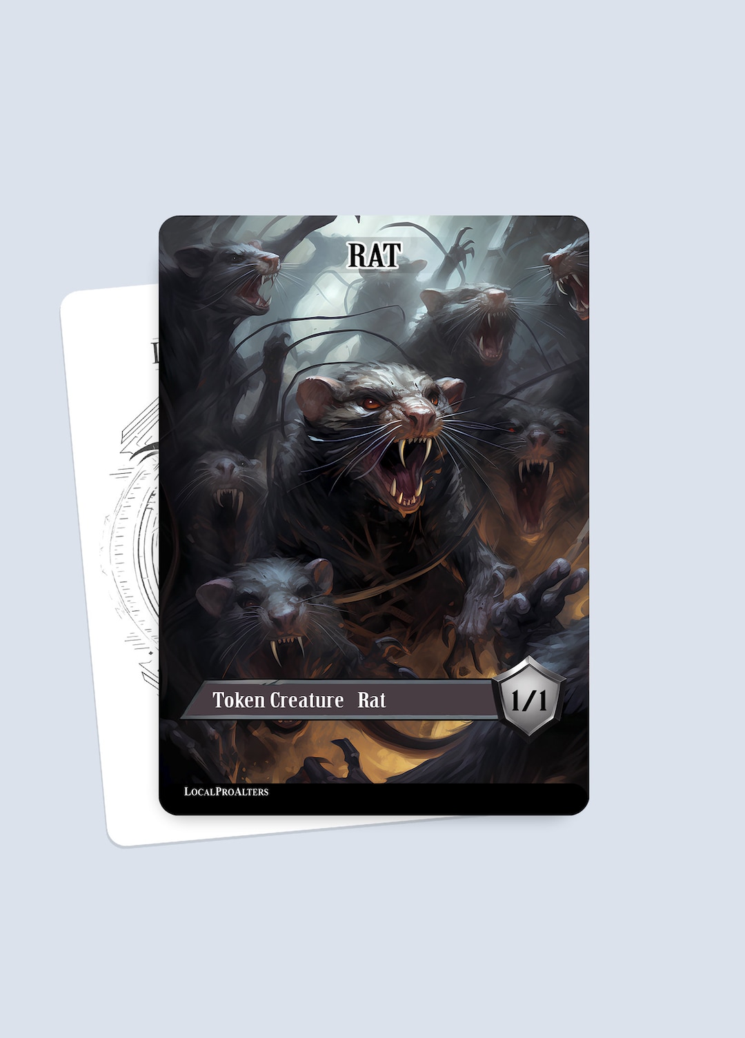 Rat Token #1 - Magic Custom Tokens for MTG - Etsy