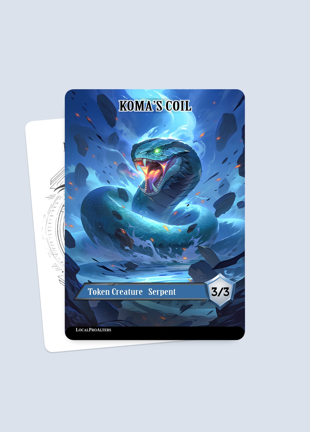 Koma's Coil Token #1 - Magic Custom Tokens for MTG - Etsy