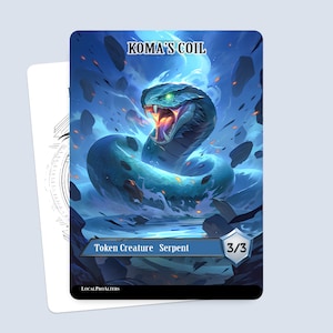 Mtg Koma's Coil Token - Etsy