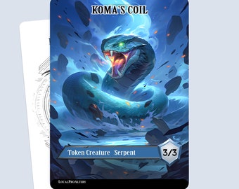 5 Koma's Coil Tokens for Magic the Gathering - Etsy