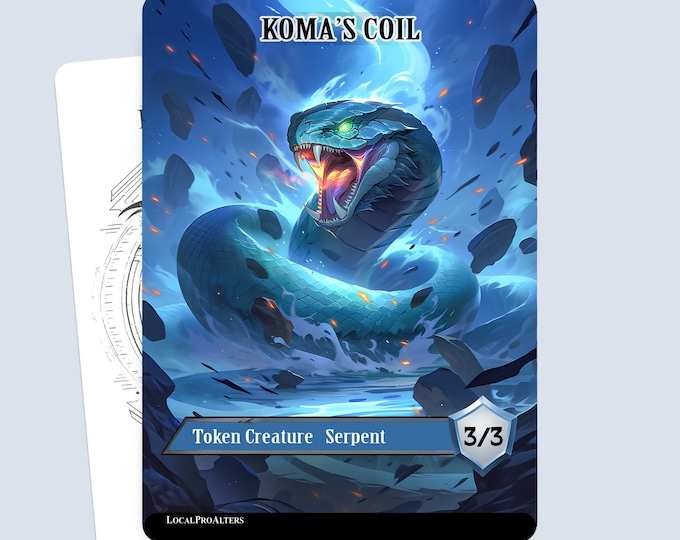 5 Koma's Coil Tokens for Magic the Gathering - Etsy
