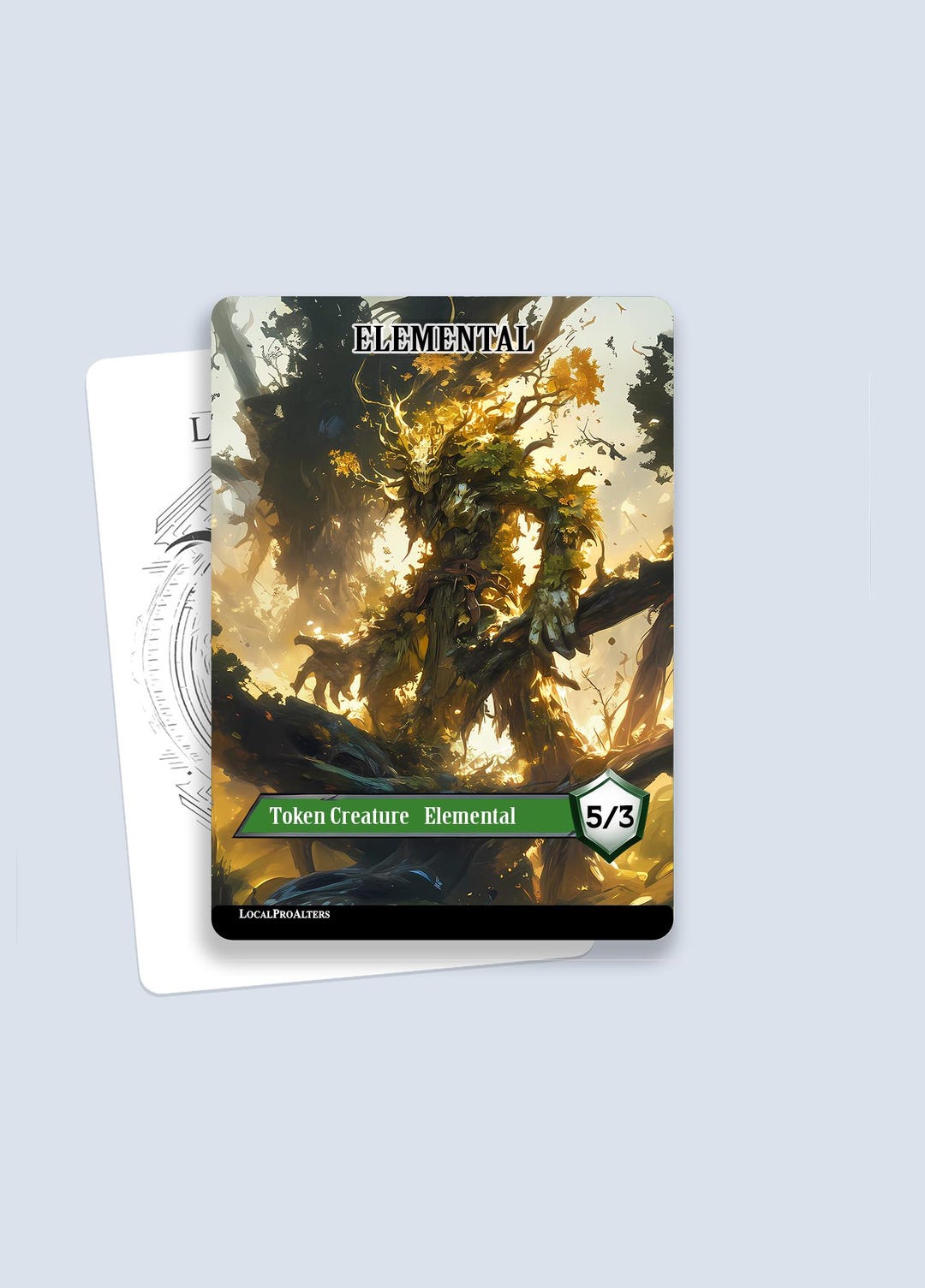 Elemental Token #3 - Magic Custom Tokens for MTG - Etsy