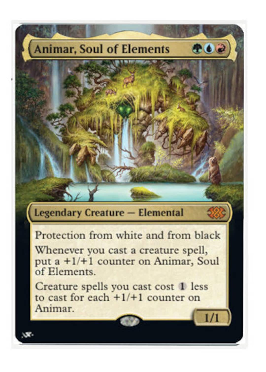 Mtg Altered Art Card-animar, Soul of Elements C - Etsy