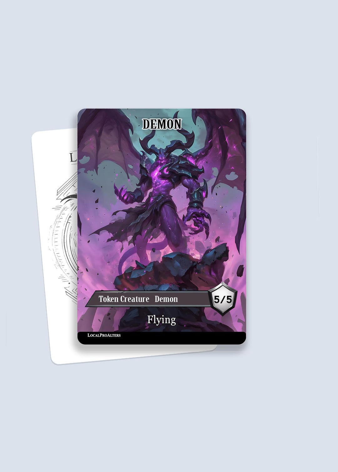 Demon Token #1 - Magic Custom Tokens for MTG - Etsy