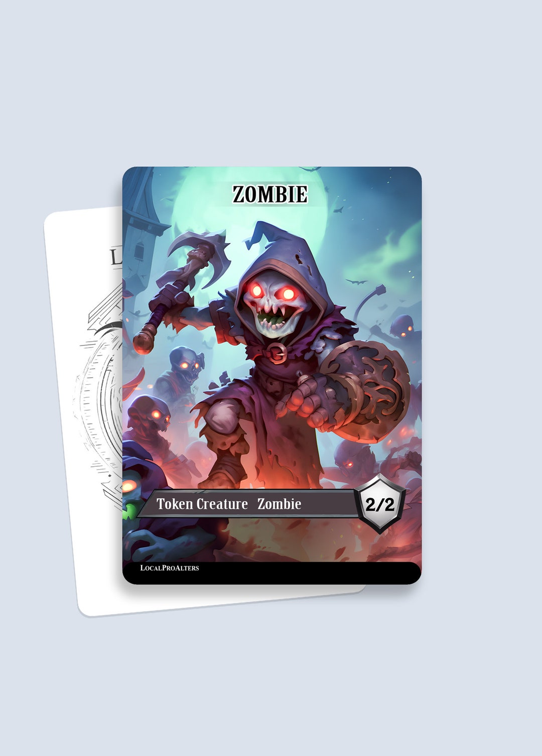 Zombie Token #2 - Magic Custom Tokens for MTG - Etsy