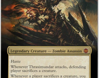 Mtg Altered Art Card Zurzoth Chaos Rider | Etsy