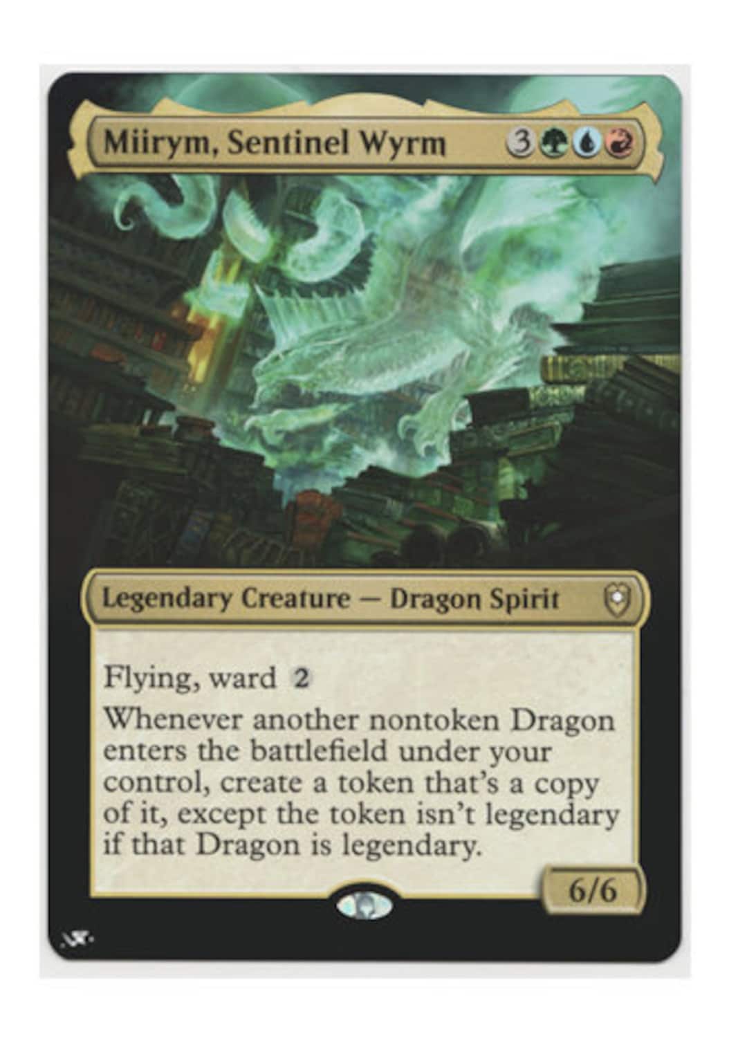 Mtg Altered Art Card Miirym Sentinel Wyrm - Etsy