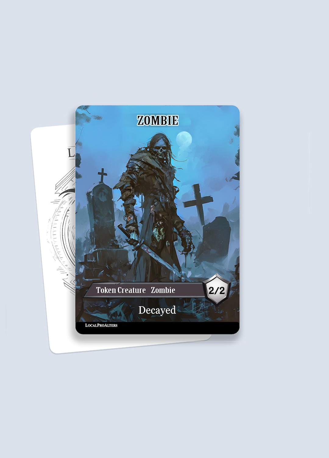 Zombie Token #8 - Magic Custom Tokens for MTG - Etsy