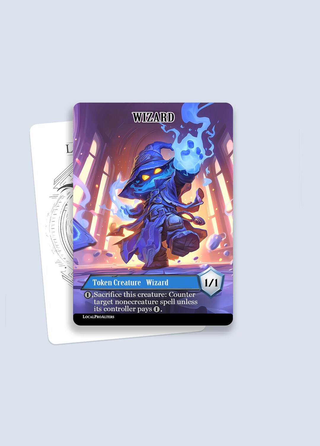 Wizard Token 1 Magic Custom Tokens for MTG - Etsy