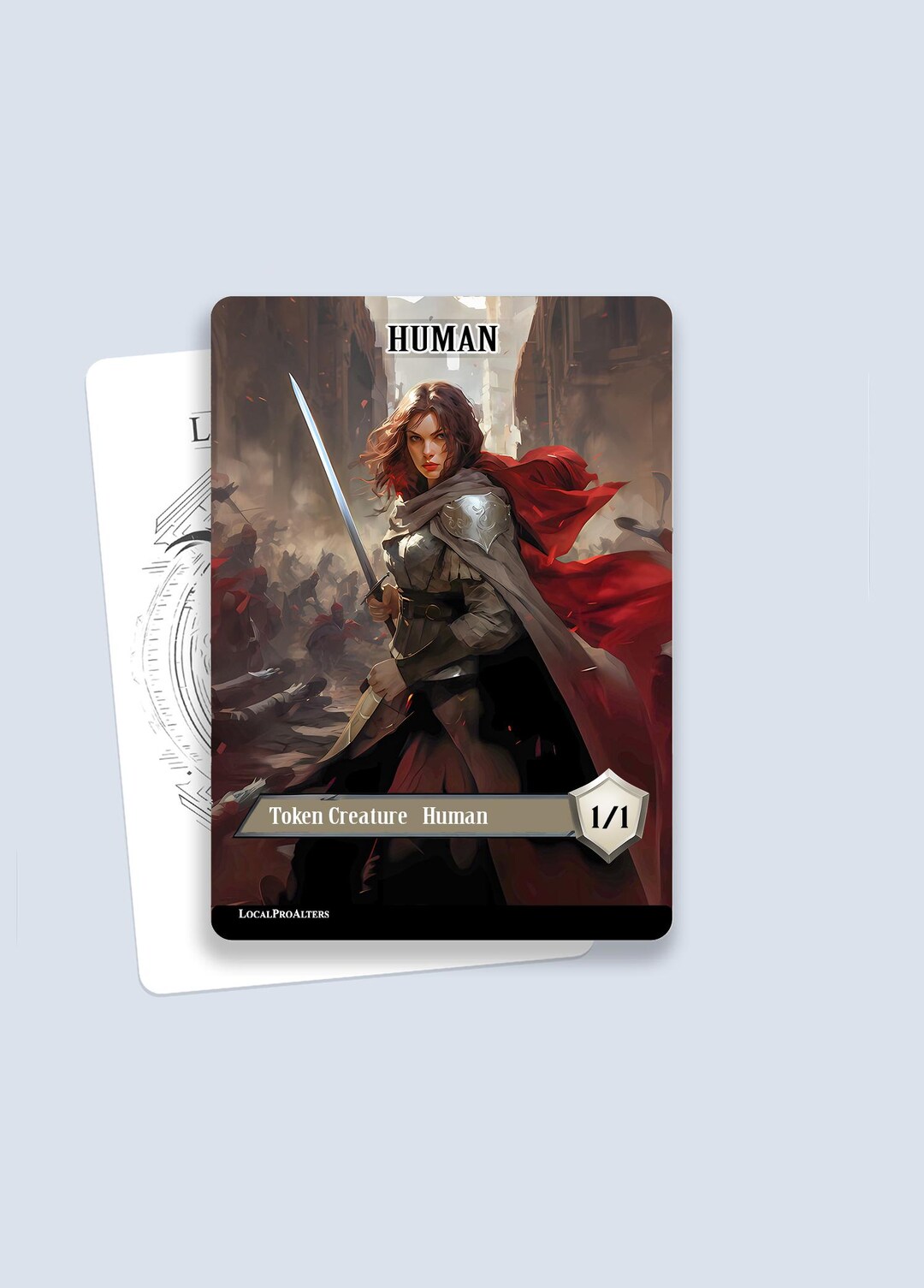 Human Token #1 - Magic Custom Tokens for MTG - Etsy