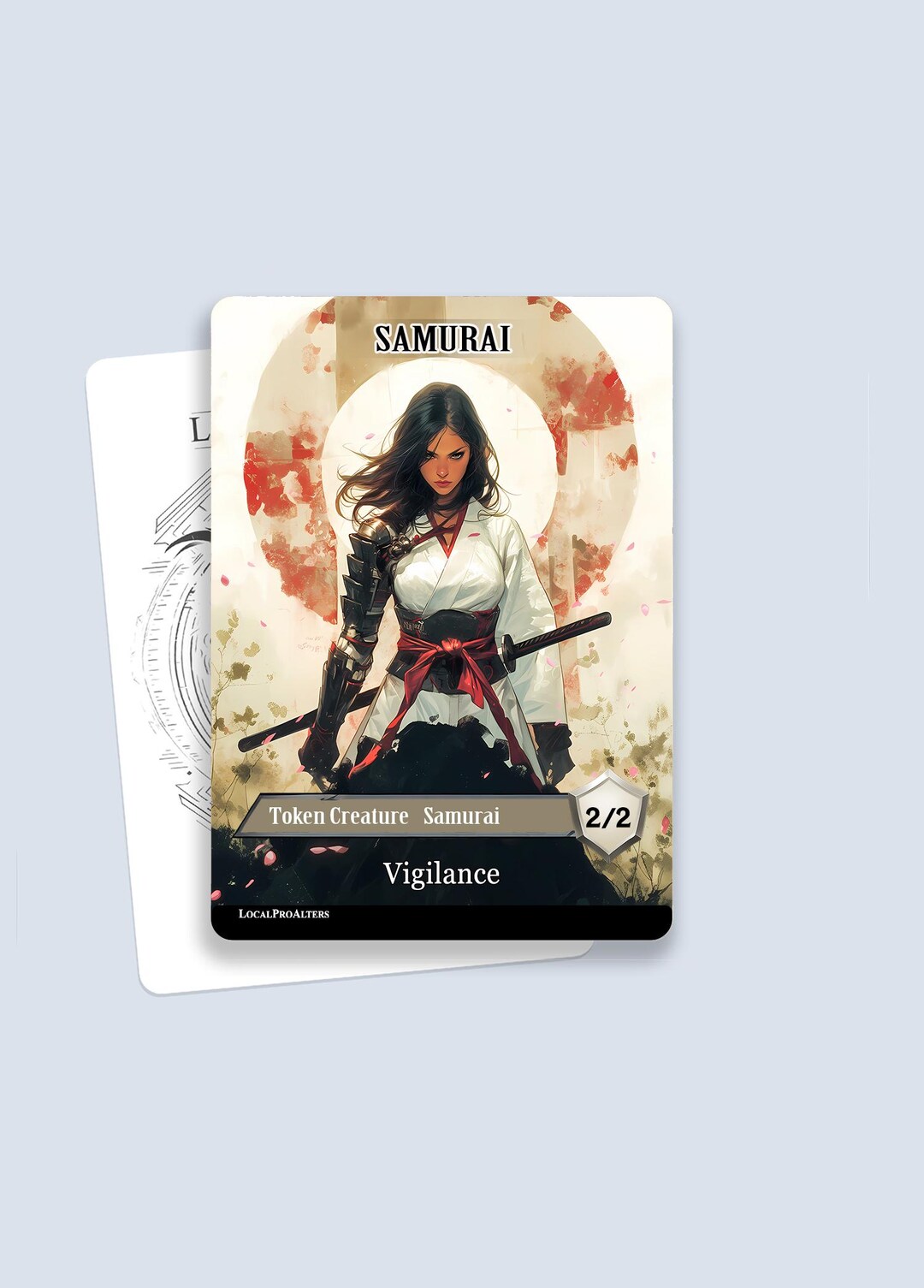 Samurai Token #1 - Magic Custom Tokens for MTG - Etsy