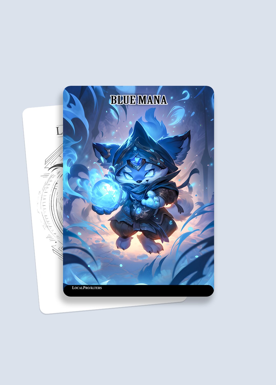Blue Mana Tracker Token #1 - Magic Custom Tokens for MTG - Etsy