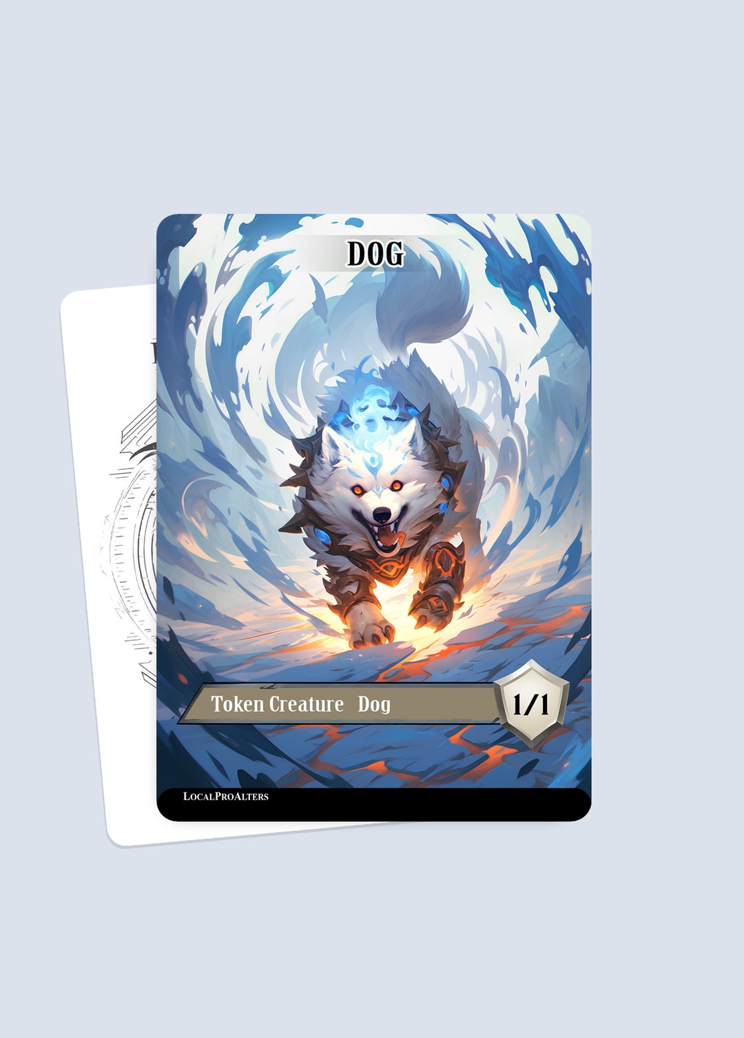 Dog Token #1 - Magic Custom Tokens for MTG - Etsy