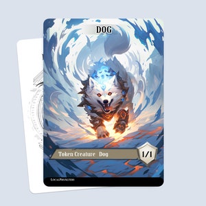 Dog Token #1 - Magic Custom Tokens for MTG - Etsy