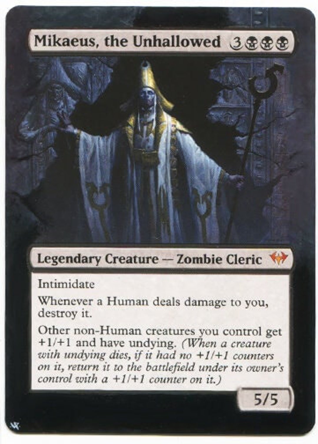 Mtg Altered Art Card- Mikaeus, the Unhallowed - Etsy UK