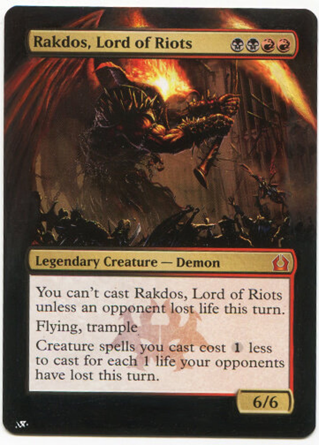 Mtg Altered Art Card Rakdos, Lord of Riots - Etsy